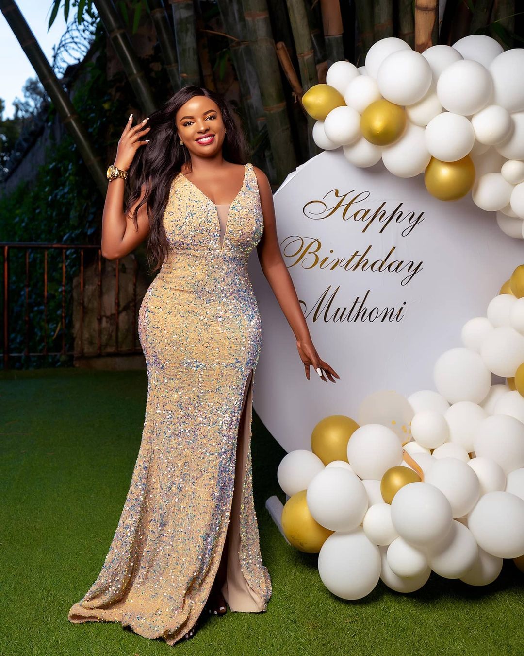 Muthoni wa Mukiri glamorously celebrates 32nd birthday